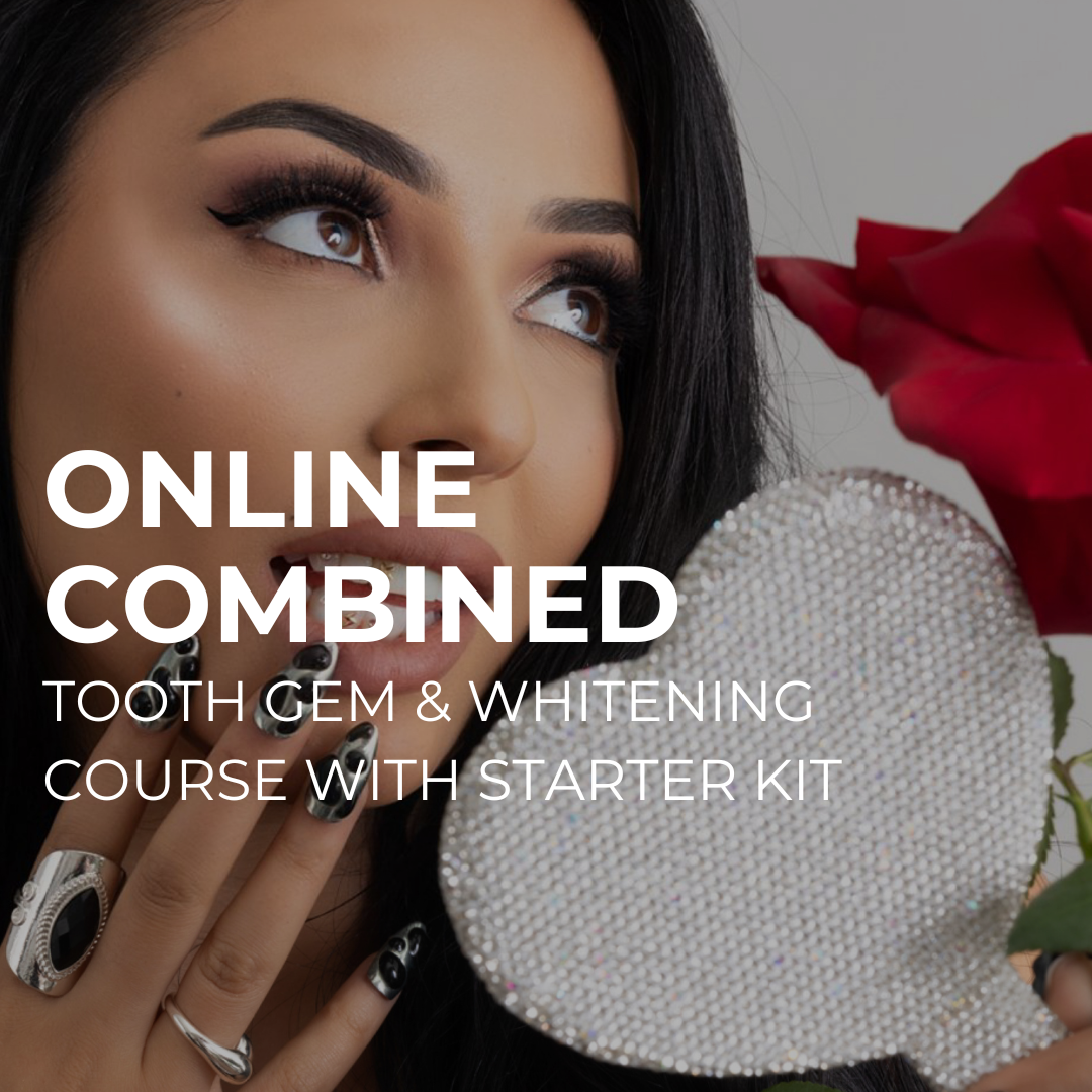 ONLINE COMBINED TEETH WHITENING & TOOTH GEMS + KIT – Sparkle By Maya