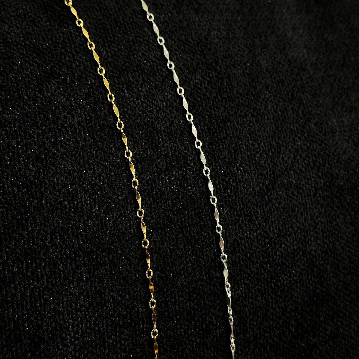 Permanent Jewellery - Dapped Bar Chain – Sparkle By Maya